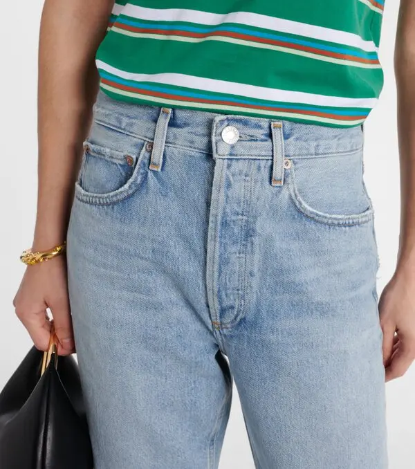 AGOLDE 90's Crop Mid-rise Straight Jeans