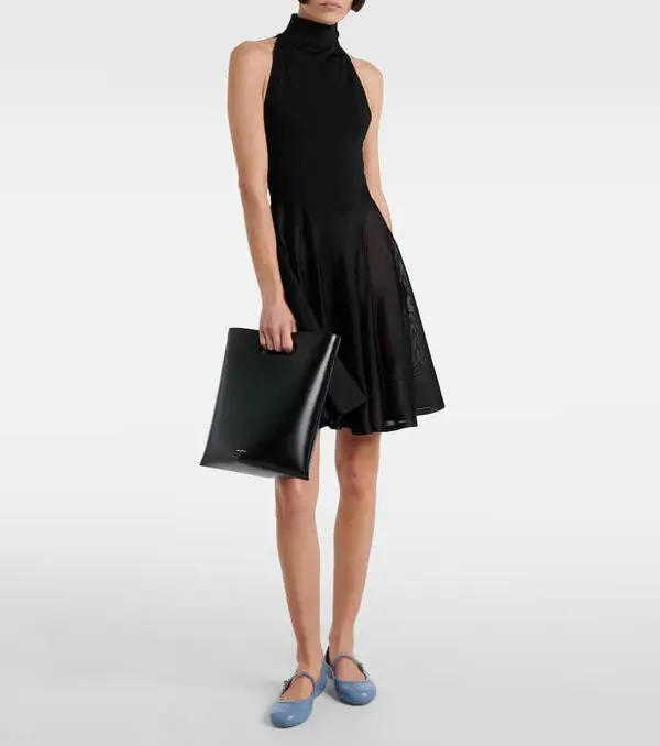 GIANVITO ROSSI Carla Leather Mary Jane Flats - Blue