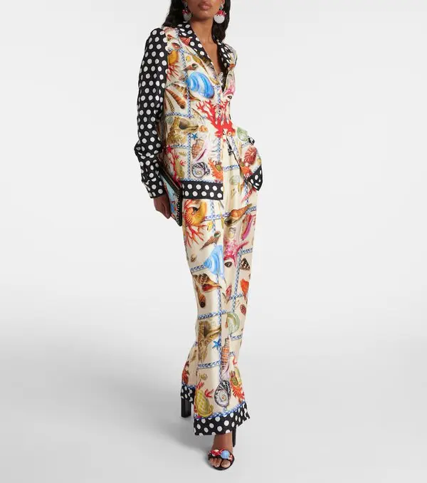 Dolce & Gabbana Capri Printed Silk Shirt