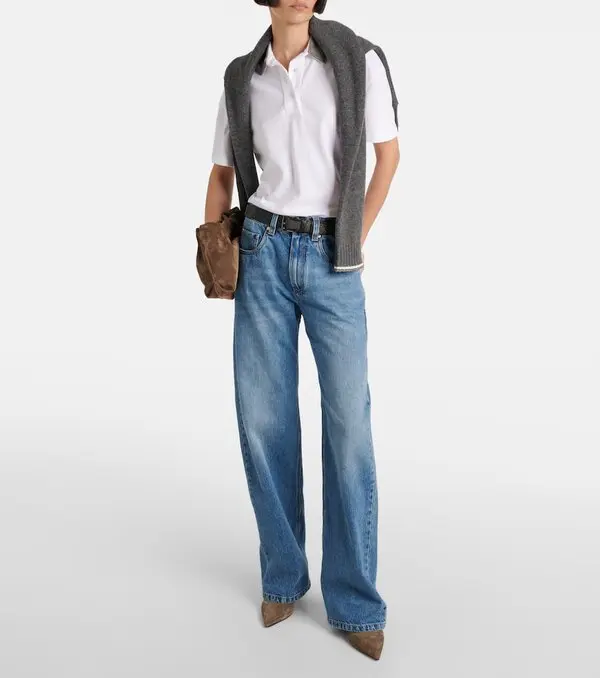 Brunello Cucinelli Mid-rise Wide-leg Jeans