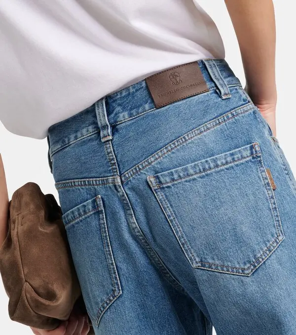 Brunello Cucinelli Mid-rise Wide-leg Jeans