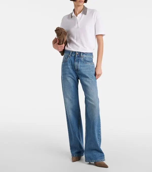 Brunello Cucinelli Mid-rise Wide-leg Jeans