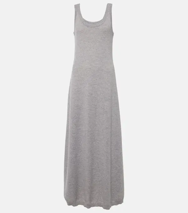 Brunello Cucinelli Cashmere Maxi Dress - Grey