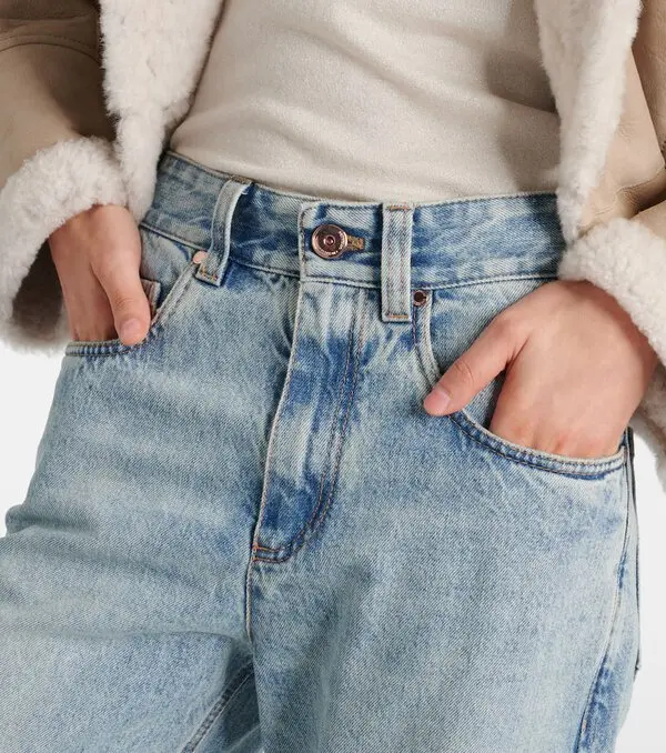 Brunello Cucinelli High-rise Straight Jeans - Blue