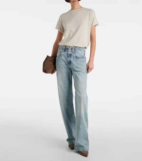 Brunello Cucinelli High-rise Straight Jeans - Blue
