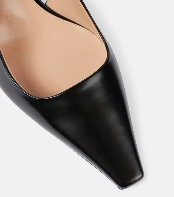 GIANVITO ROSSI Lindsay 55 Patent Leather Pumps - Black