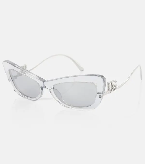 Dolce & Gabbana Dg Embellished Cat-eye Sunglasses - Grey