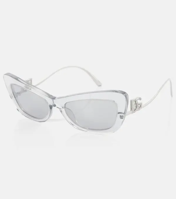 Dolce & Gabbana Dg Embellished Cat-eye Sunglasses - Grey
