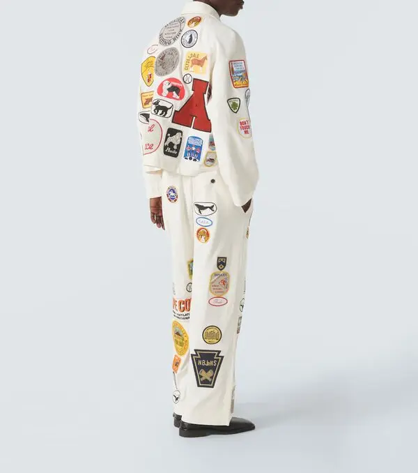 BODE Cambridge Patch-appliqué Cotton Canvas Jacket