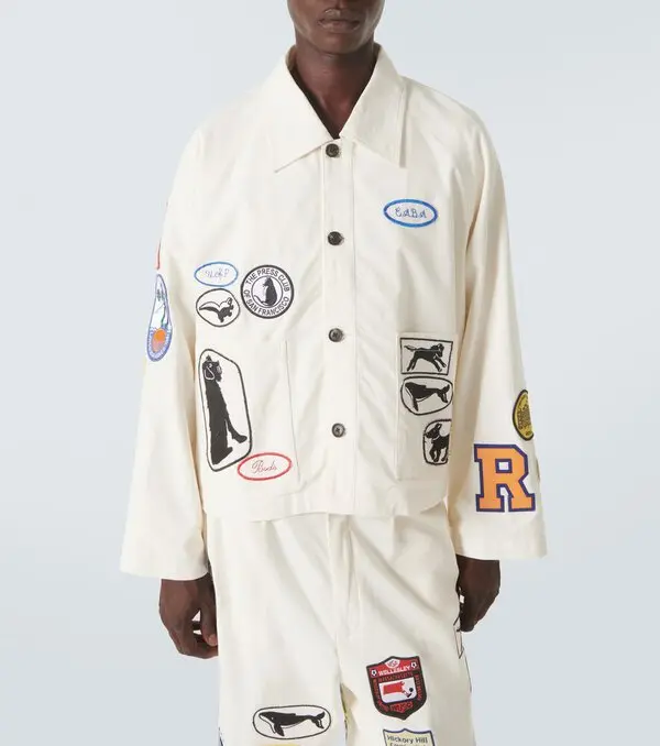 BODE Cambridge Patch-appliqué Cotton Canvas Jacket
