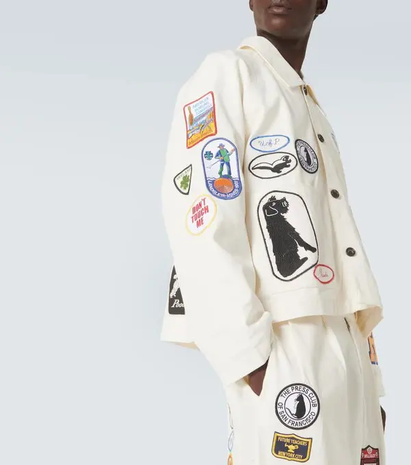 BODE Cambridge Patch-appliqué Cotton Canvas Jacket