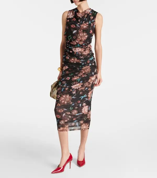 Dorothee Schumacher Sheer Flowers Draped Top