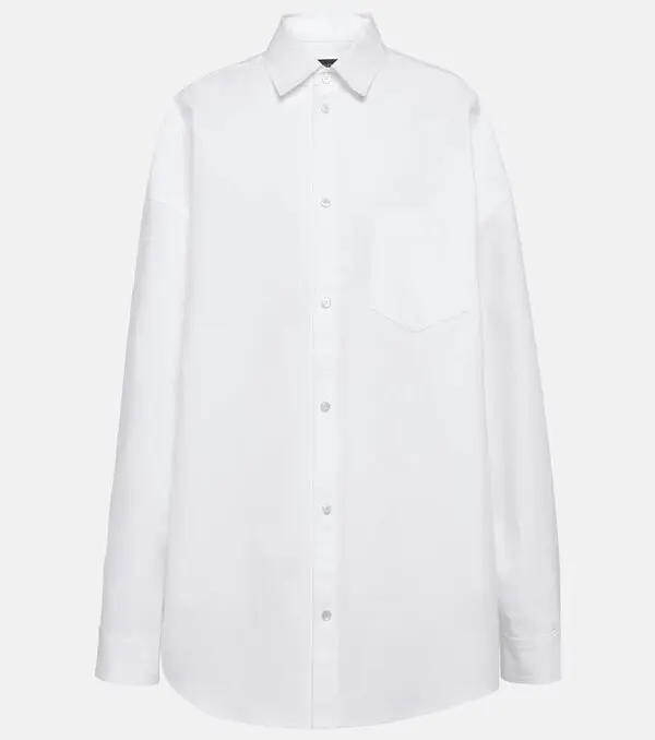 Balenciaga Oversized Cotton Poplin Shirt