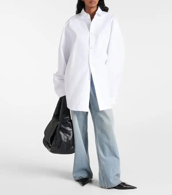 Balenciaga Oversized Cotton Poplin Shirt