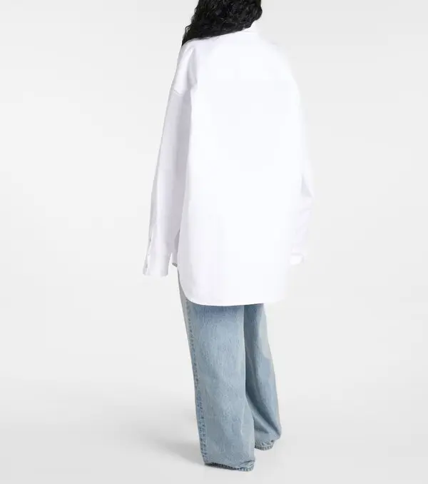 Balenciaga Oversized Cotton Poplin Shirt