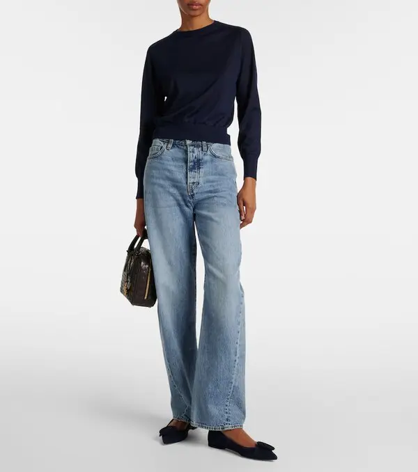 GIANVITO ROSSI Camden Suede Ballet Flats