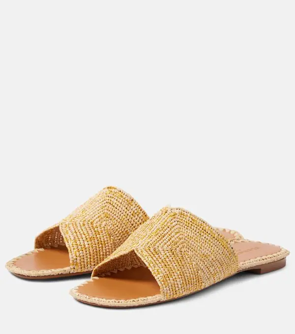 Clergerie Ineni Raffia Slides