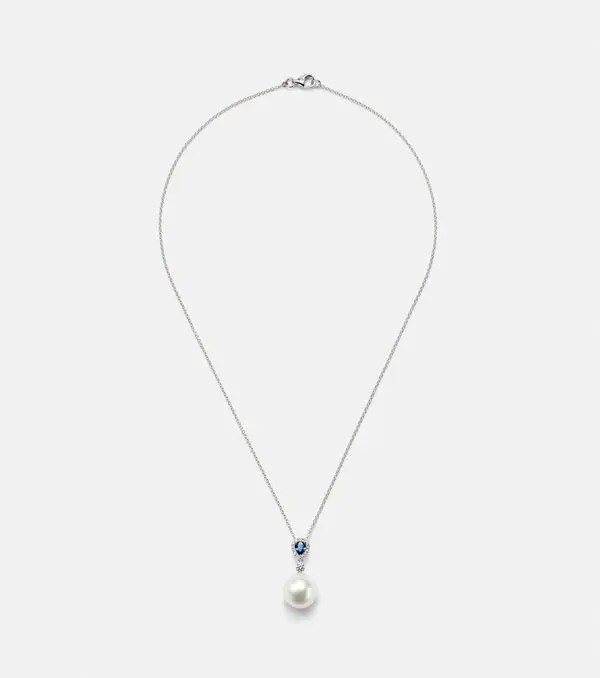 BUCHERER FINE JEWELLERY Romance White Gold Necklace With Sapphires And Diamonds - Silver