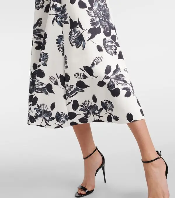 EMILIA WICKSTEAD Mara Floral Twill Midi Dress - Multicoloured
