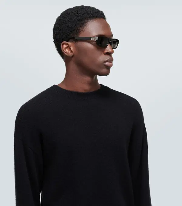 Dior Cd Icon S2i Rectangular Sunglasses - Black