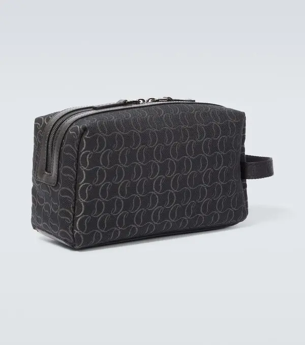CHRISTIAN LOUBOUTIN Zip N Flap Jacquard Pouch