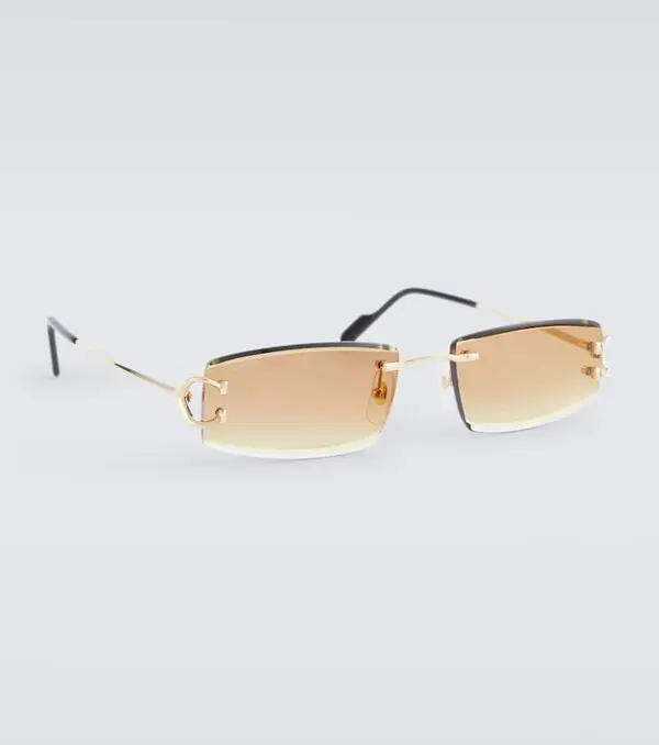 CARTIER Signature C De Rectangular Sunglasses