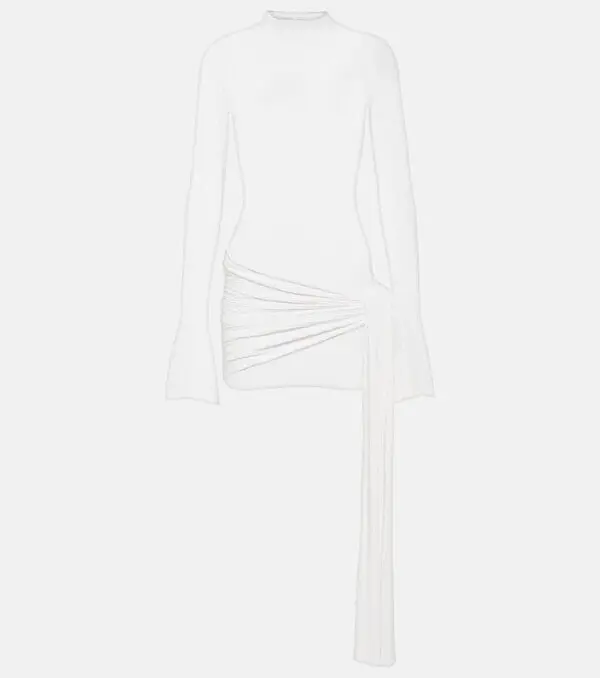 AYA MUSE Draped Jersey Minidress