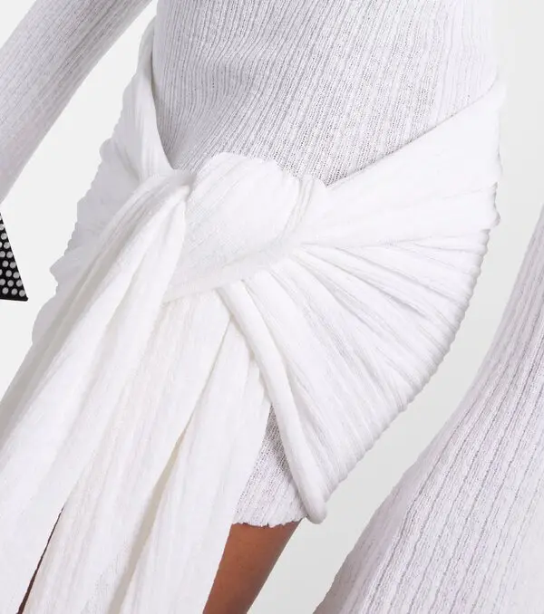 AYA MUSE Draped Jersey Minidress