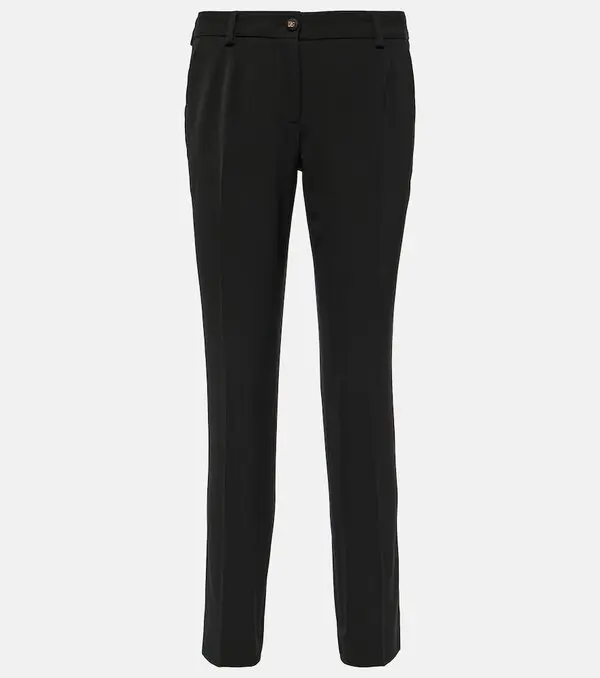Dolce & Gabbana Low-rise Slim Pants - Black