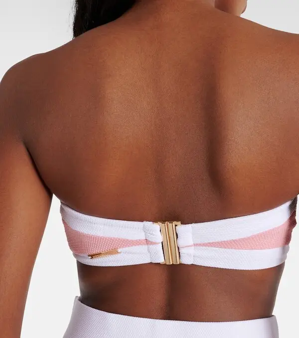 ALEXANDRA MIRO Whitney Strapless Bikini Top - Pink