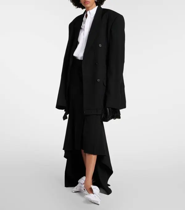 Balenciaga Knife 40 Leather Slingback Pumps
