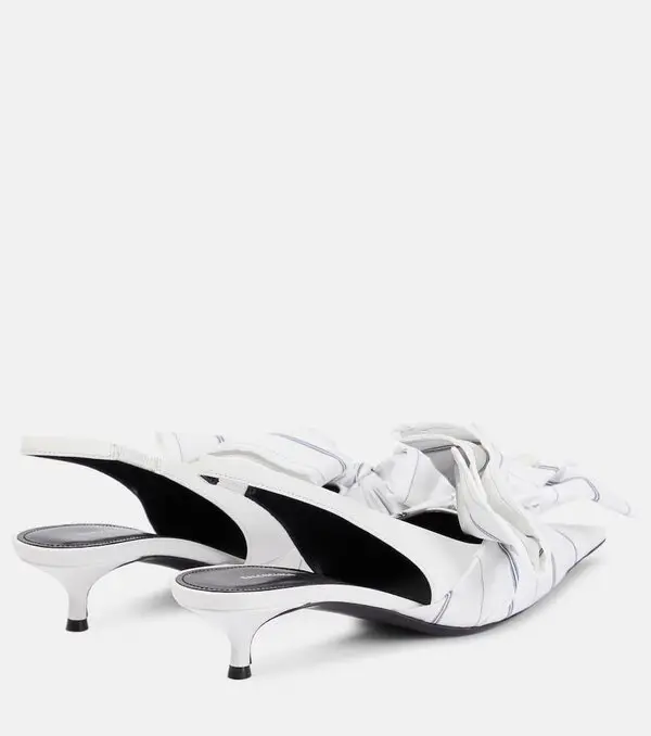 Balenciaga Knife 40 Leather Slingback Pumps