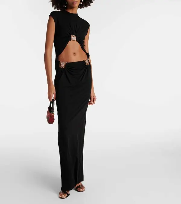 Christopher Esber Embellished Cutout Maxi Dress
