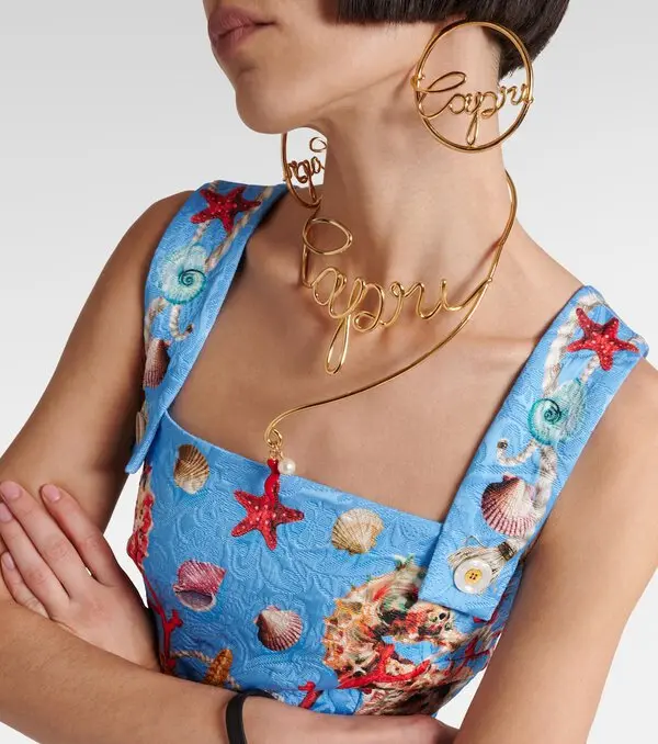 Dolce & Gabbana Capri Printed Minidress