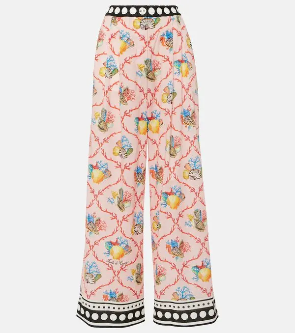 Dolce & Gabbana Capri Printed Palazzo Pants - Multicoloured