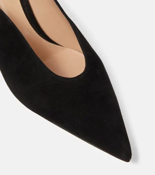 GIANVITO ROSSI Suede Mules - Black