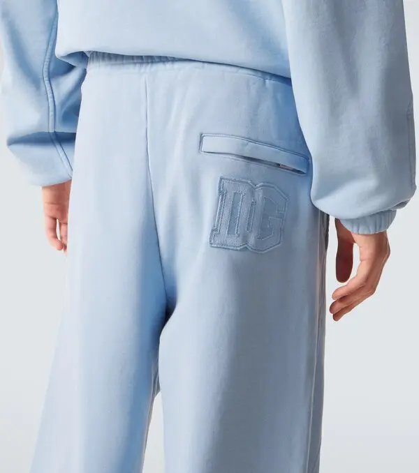 Dolce & Gabbana Cotton Jersey Sweatpants - Blue