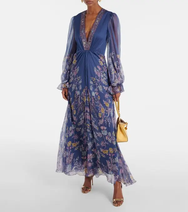 Etro Printed Silk Gown - Multicoloured