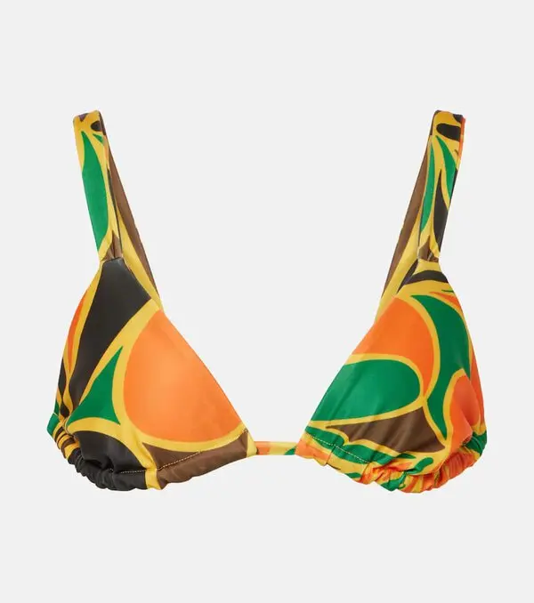 Faithfull The Brand Mary Printed Bikini Top - Multicoloured