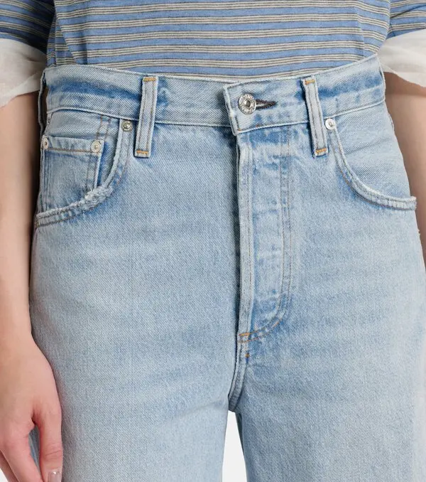 Citizens Of Humanity Ayla Distressed Mid-rise Wide-leg Jeans