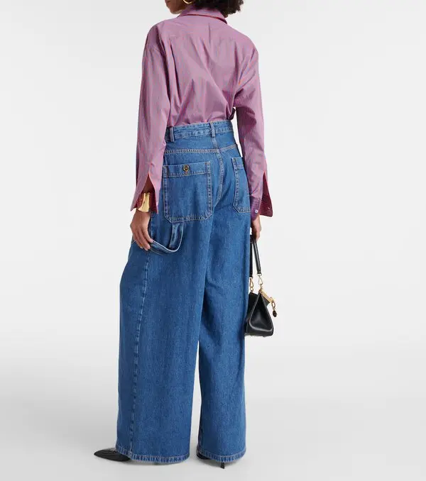 Etro High-rise Wide-leg Jeans - Grey