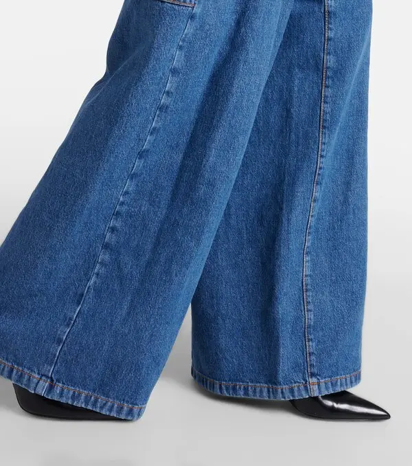 Etro High-rise Wide-leg Jeans - Grey