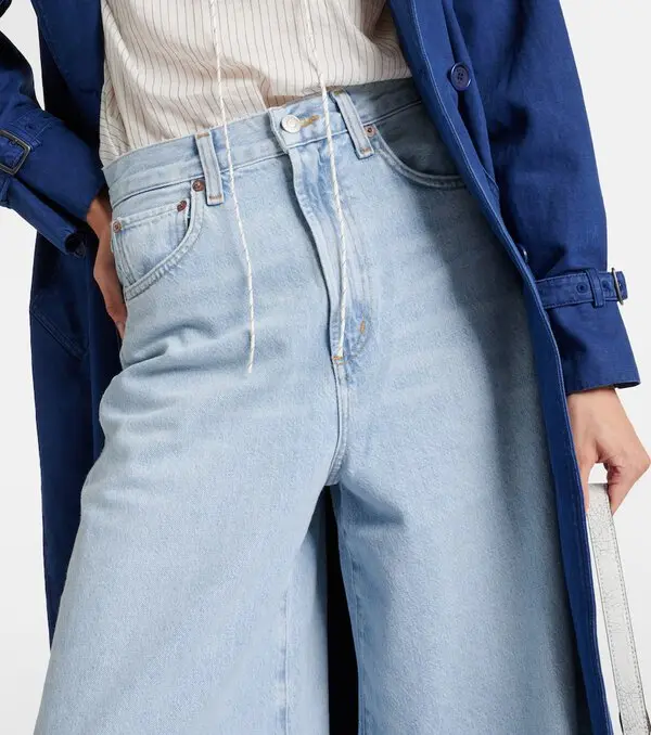AGOLDE Nolan Mid-rise Wide-leg Jeans