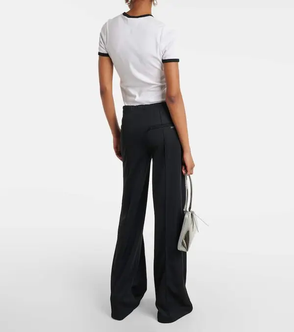 COURREGES Courrèges Interlock Logo Jersey Track Pants - Black