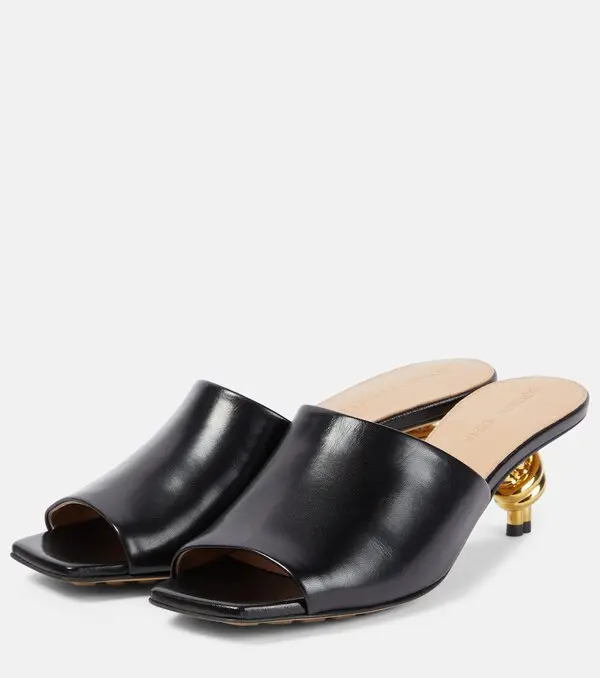 Bottega Veneta Knot 45 Leather Mules