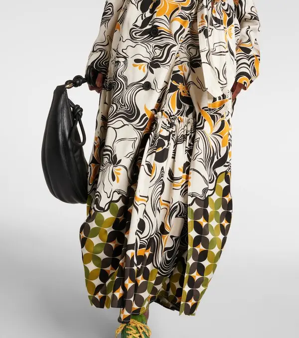 Dries Van Noten Printed Double-breasted Coat