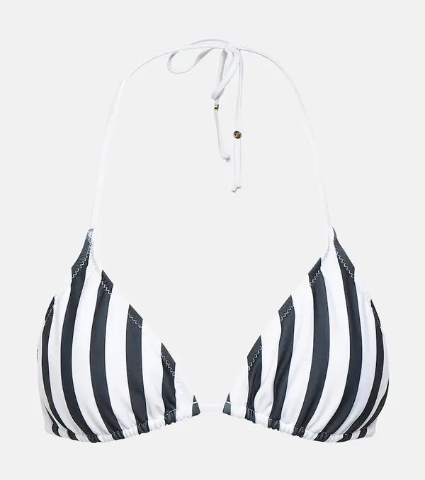 BANANHOT Striped Bikini Top - White
