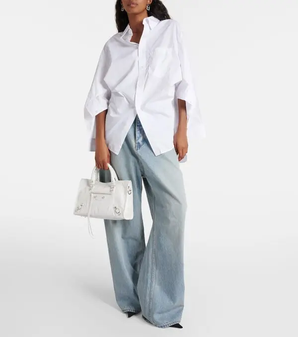 Balenciaga Le City Small Leather Tote Bag
