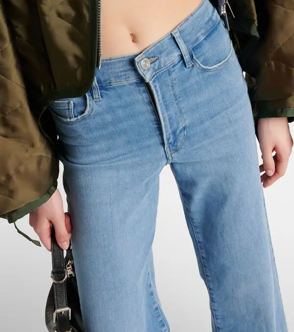 FRAME Le Slim Palazzo High-rise Wide-leg Jeans - Blue