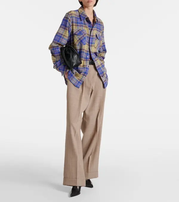 GOD'S TRUE CASHMERE Tartan Cashmere Shirt - Multicoloured